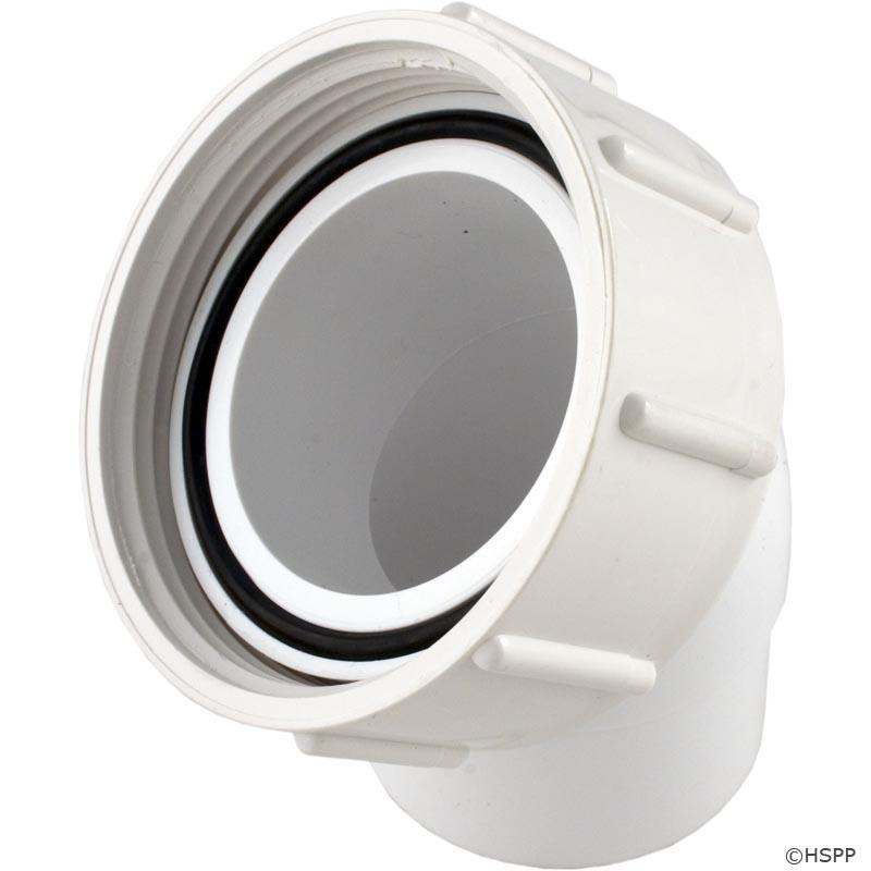 Pump Union, 2" Female Buttress Thread x 2" Spigot, 45: Hot Tub Parts ...