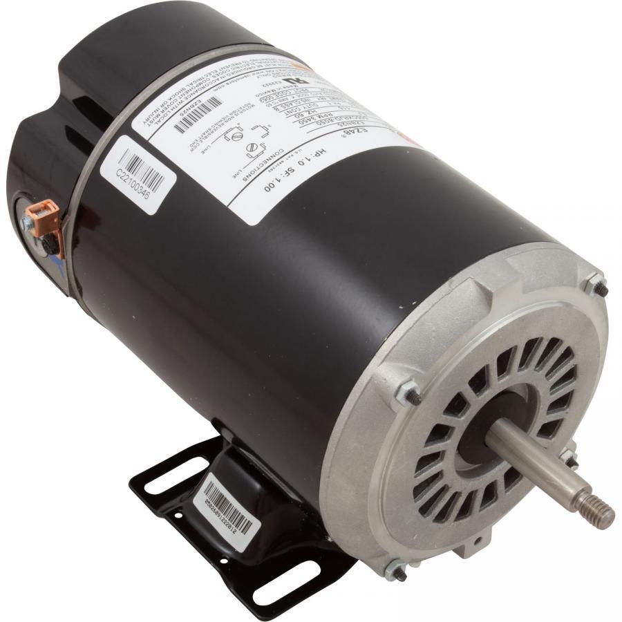 Motor, Nidec/US Motor, 1.0hp, 115v, 1-Spd, 48Y Frame: Hot Tub Parts for ...